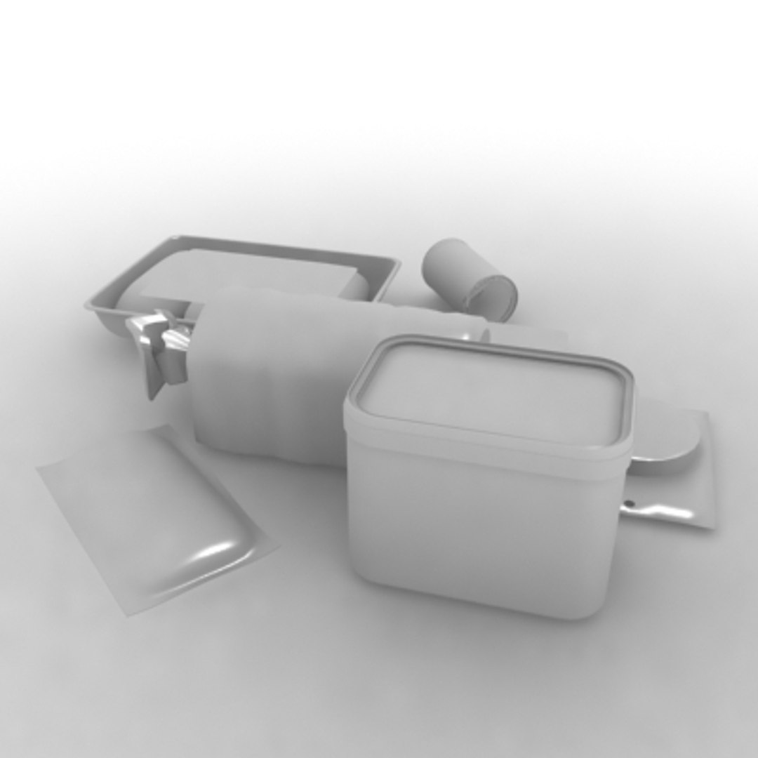 3d Packages Deli Model