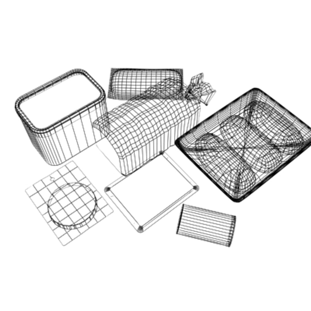 3d Packages Deli Model