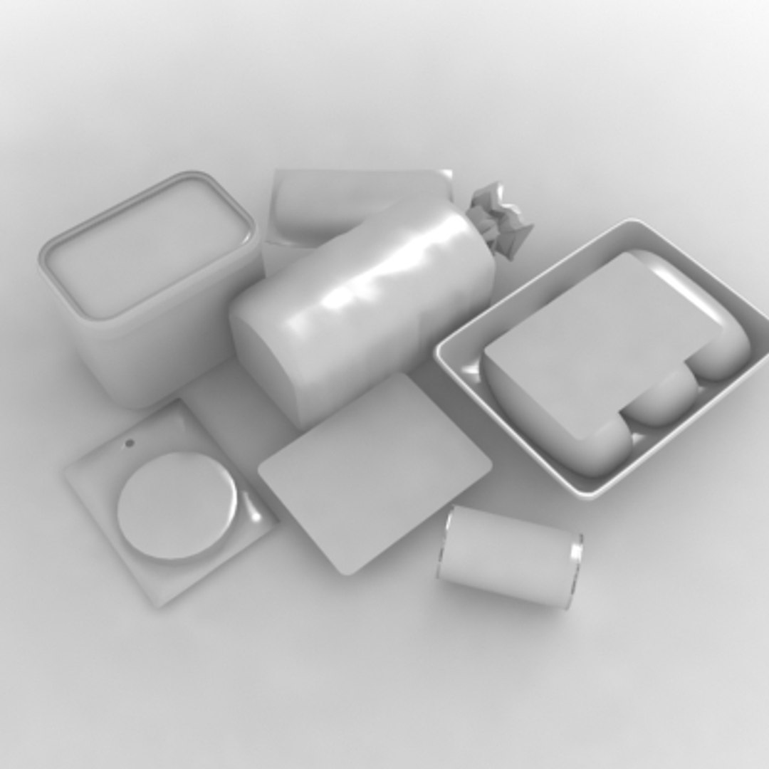 3d Packages Deli Model