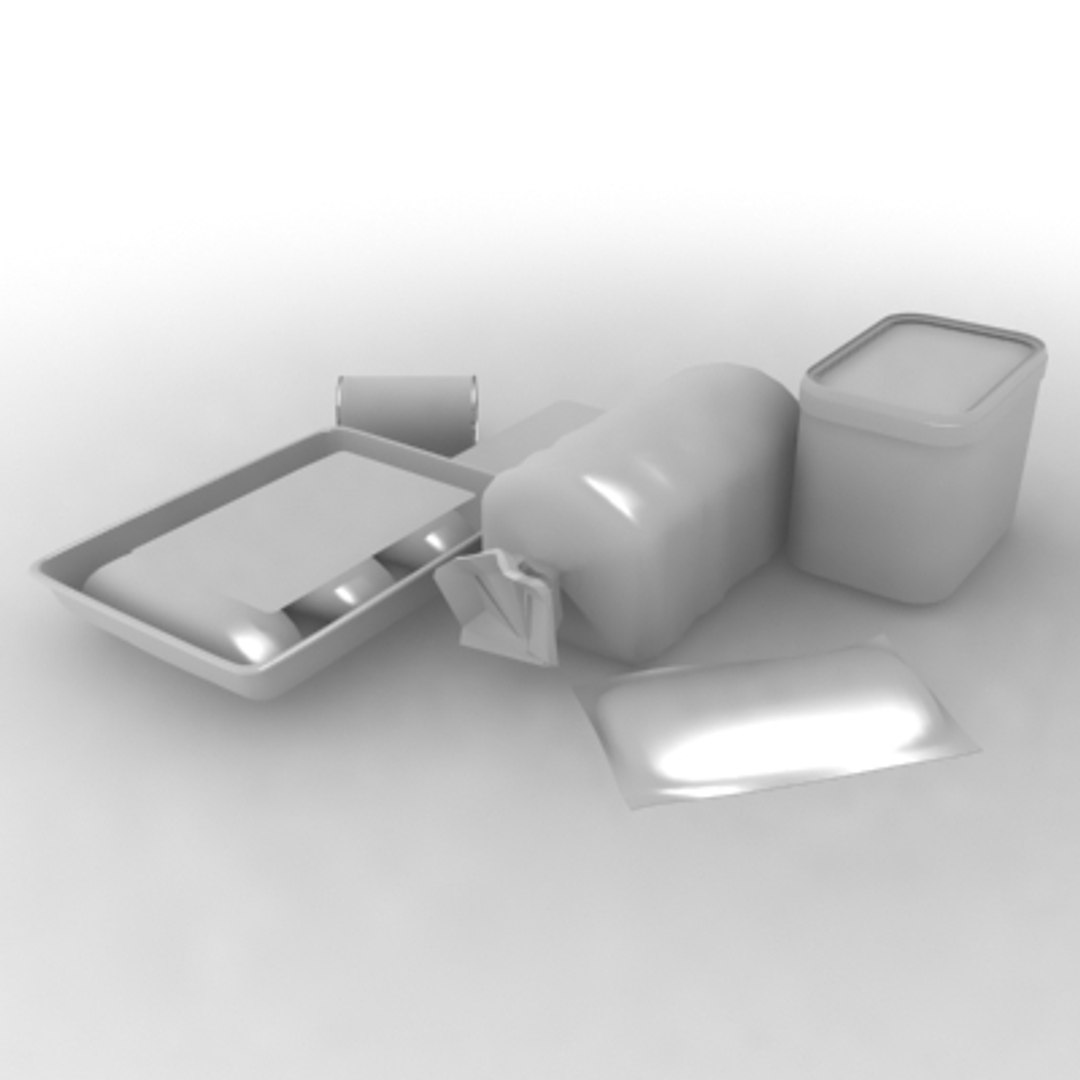 3d Packages Deli Model