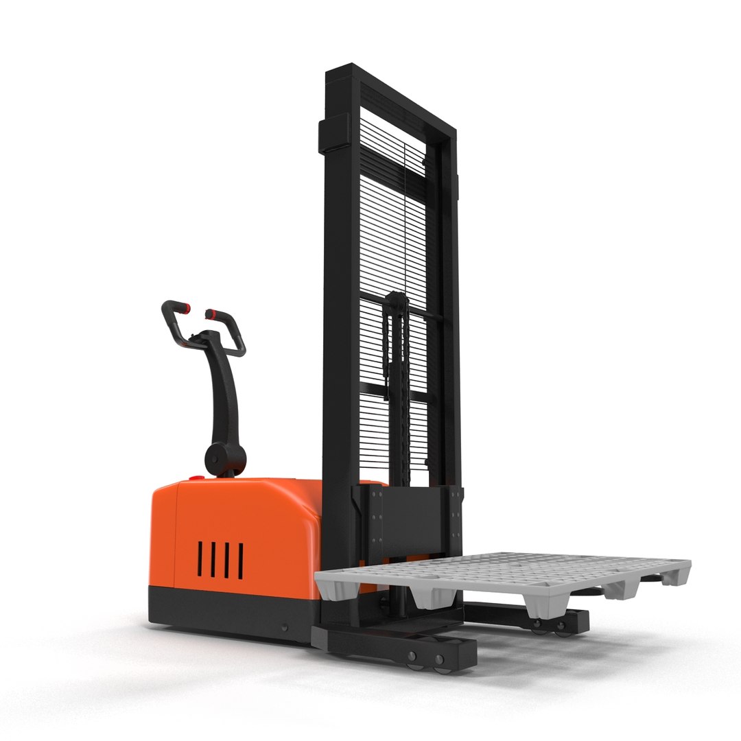 Electric Walkie Stacker Plastic 3d Max