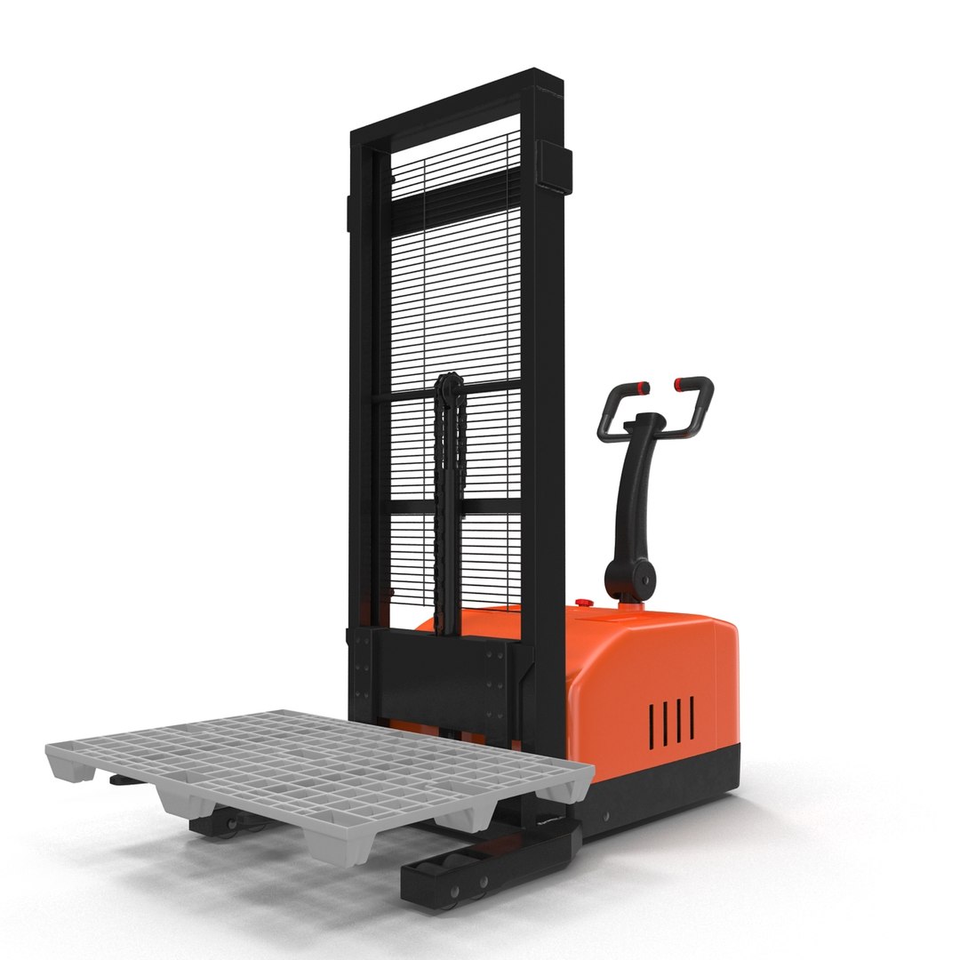Electric Walkie Stacker Plastic 3d Max