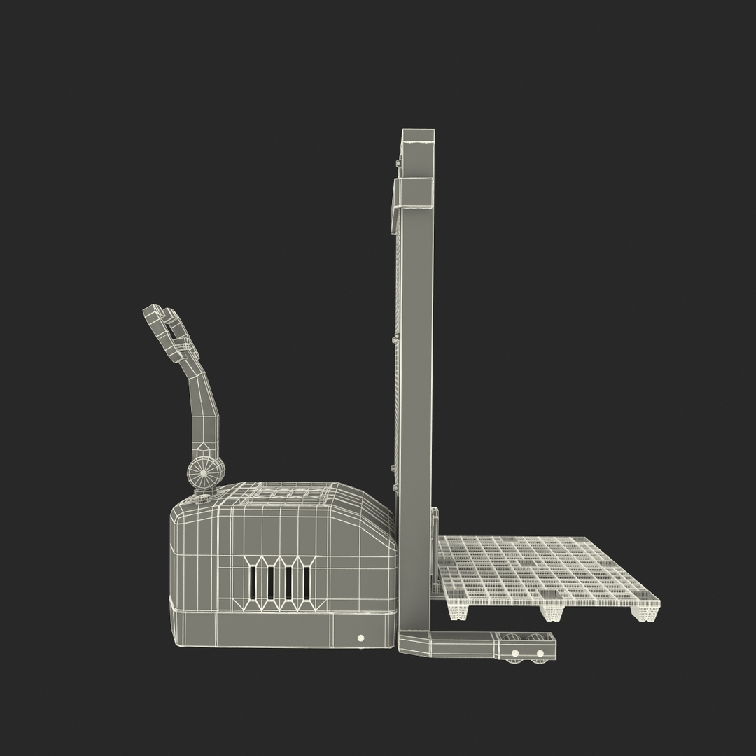 Electric Walkie Stacker Plastic 3d Max