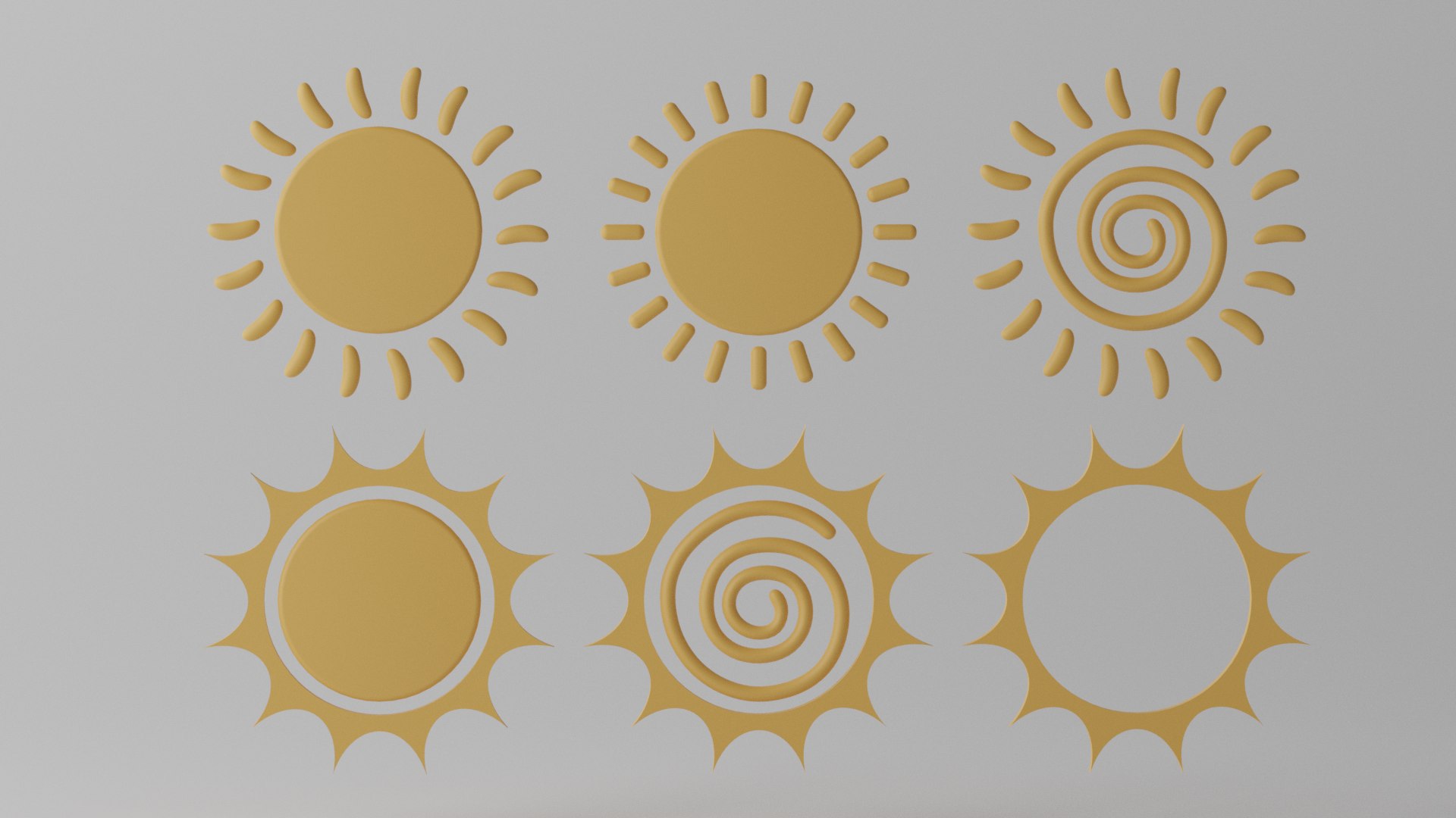 Cartoon Cute Sun Collection 3D - TurboSquid 2067612