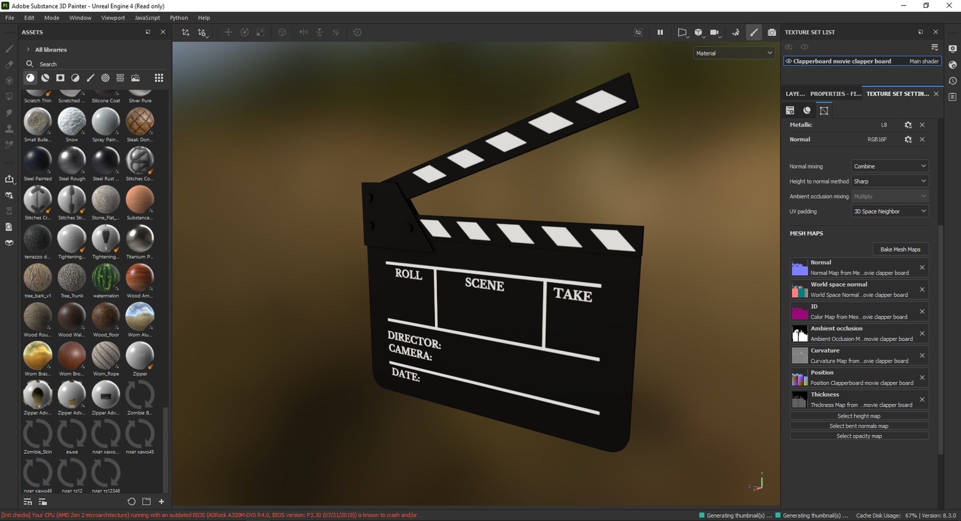 Clapperboard Movie Clapper Board 3D Model - TurboSquid 2130279