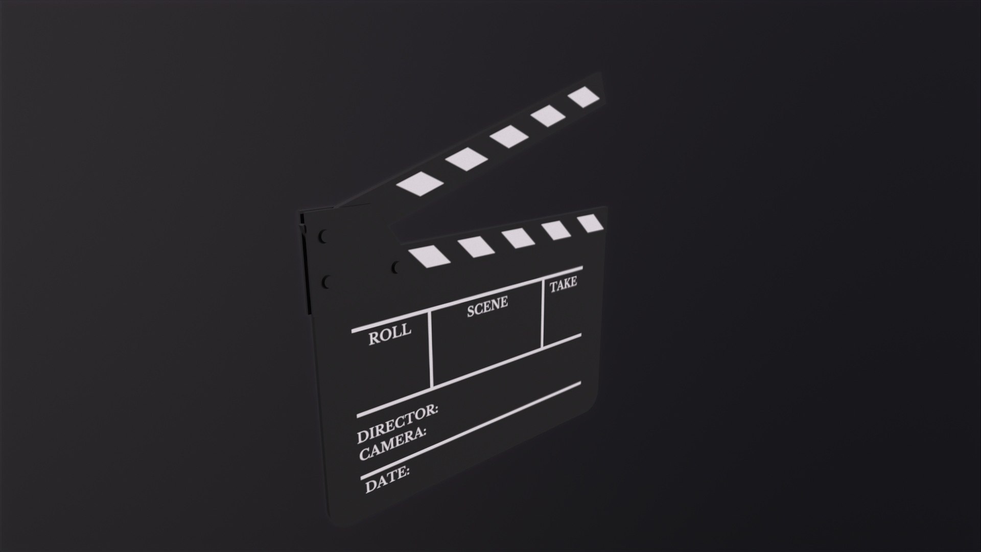 Clapperboard Movie Clapper Board 3D Model - TurboSquid 2130279