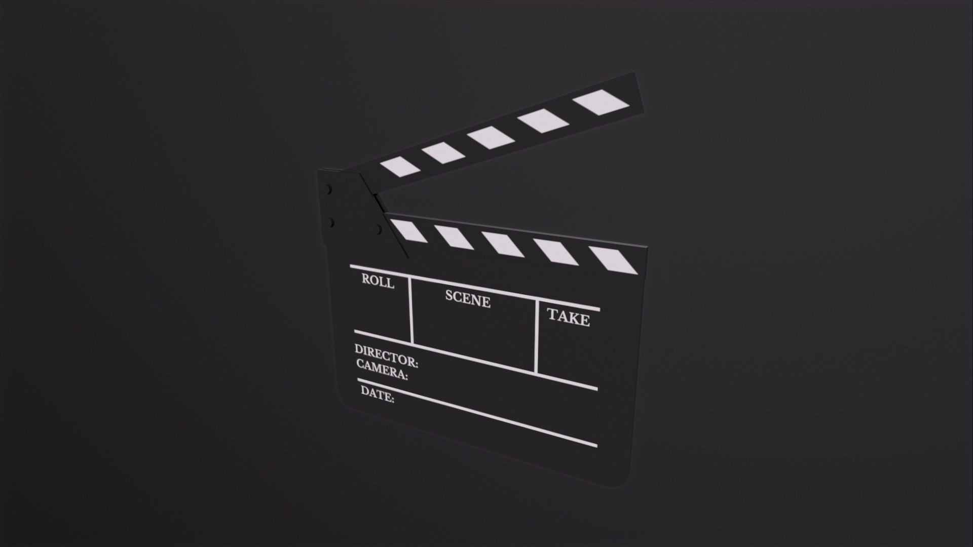 Clapperboard Movie Clapper Board 3D Model - TurboSquid 2130279