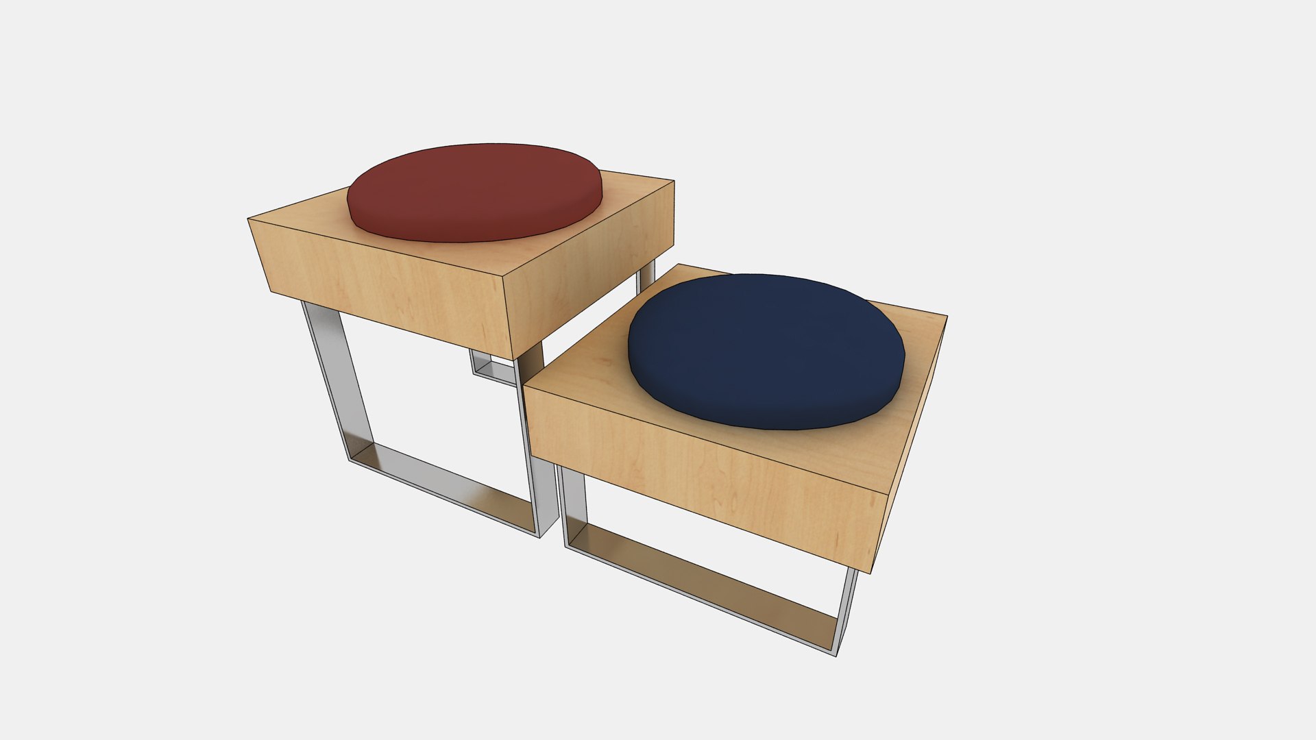 Fun Stools 3D Model - TurboSquid 1650314