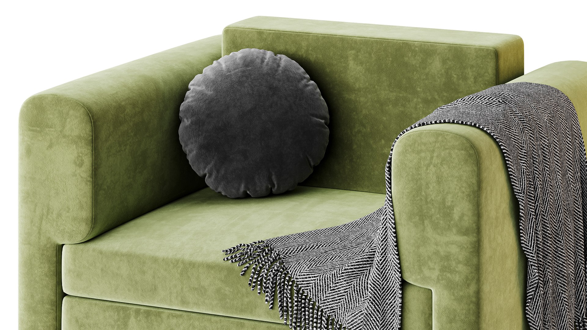 3D InMar Velvet Smoking Chair - TurboSquid 2293681