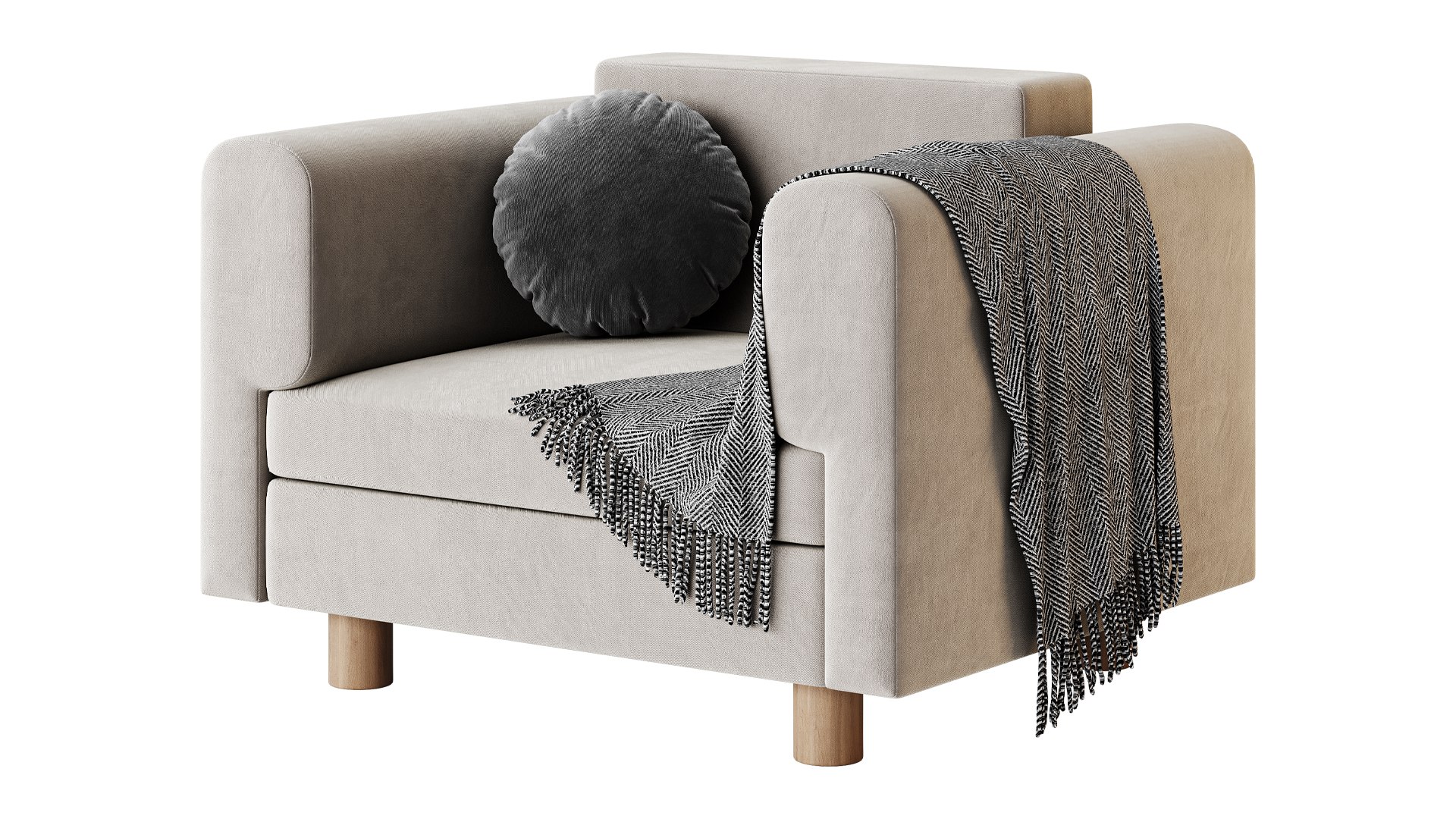3D InMar Velvet Smoking Chair - TurboSquid 2293681
