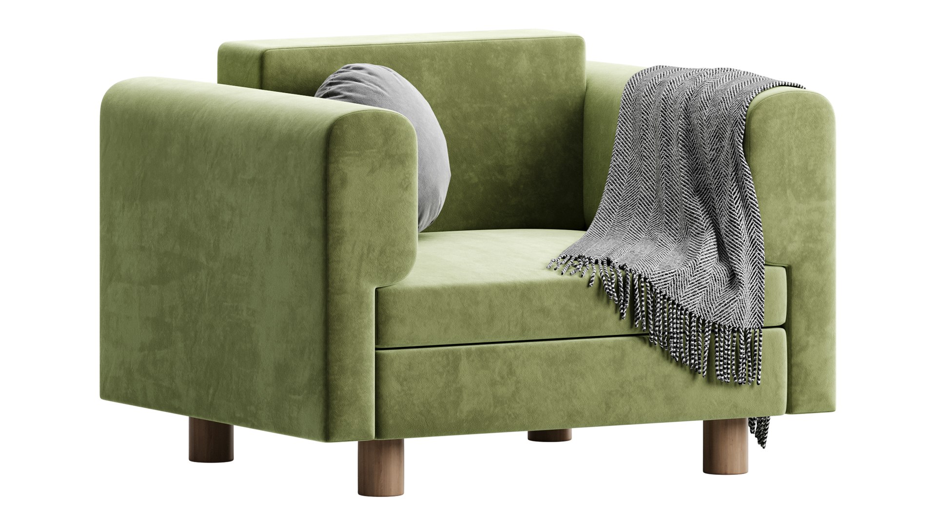 3D InMar Velvet Smoking Chair - TurboSquid 2293681