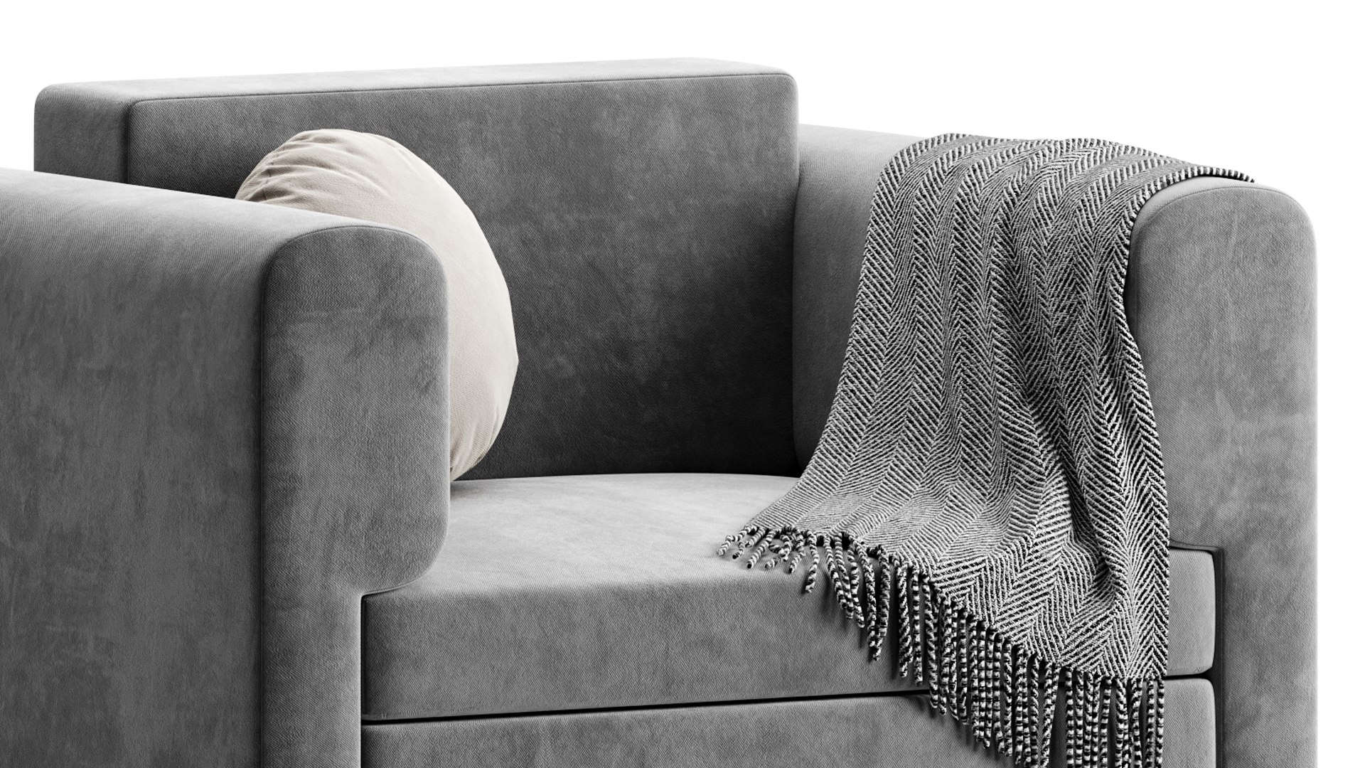 3D InMar Velvet Smoking Chair - TurboSquid 2293681