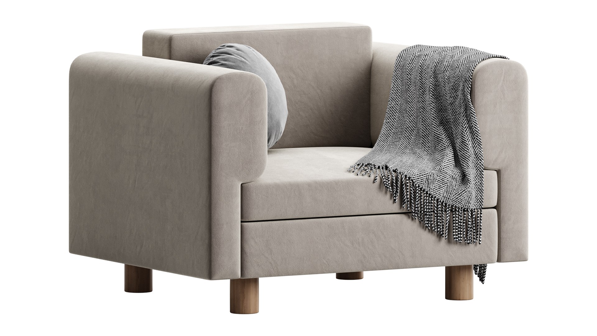 3D InMar Velvet Smoking Chair - TurboSquid 2293681