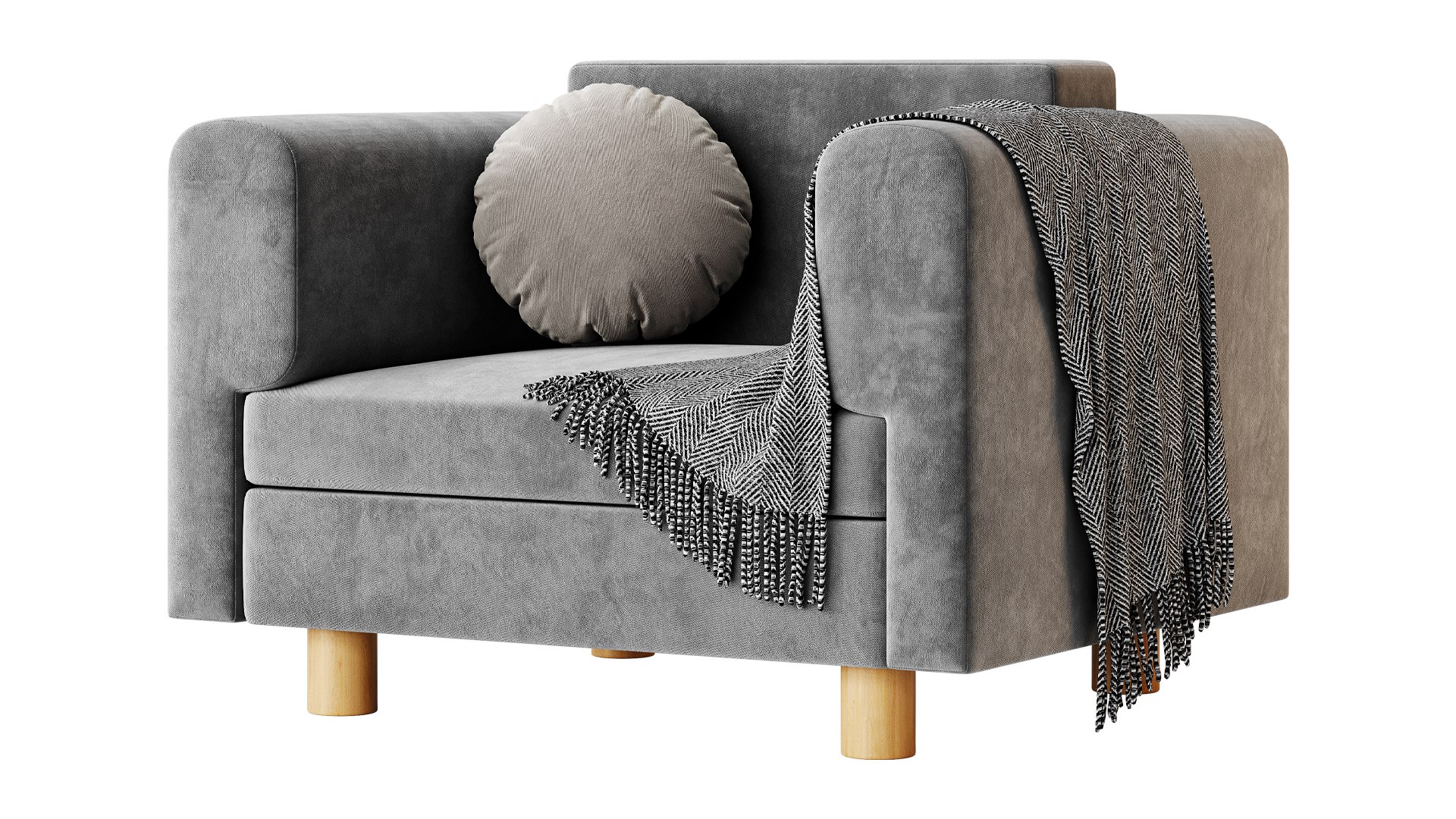 3D InMar Velvet Smoking Chair - TurboSquid 2293681