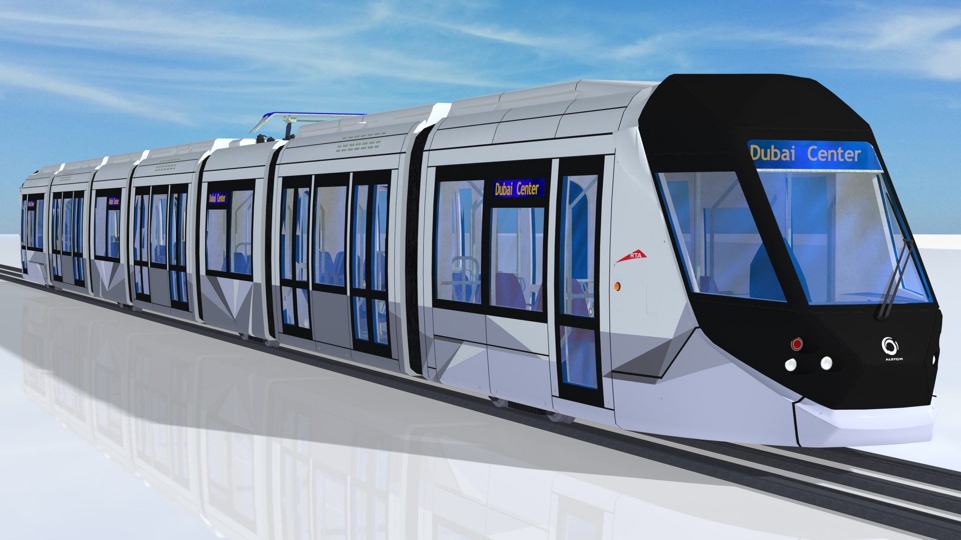 Dubai Tram - Alstom Citadis 402 3D Model - TurboSquid 2275293
