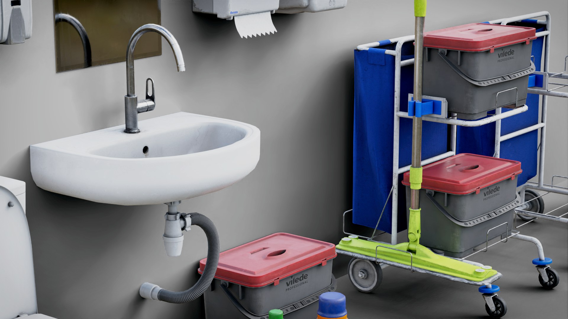 Toilet Props Set Realtime 3D - TurboSquid 2334938
