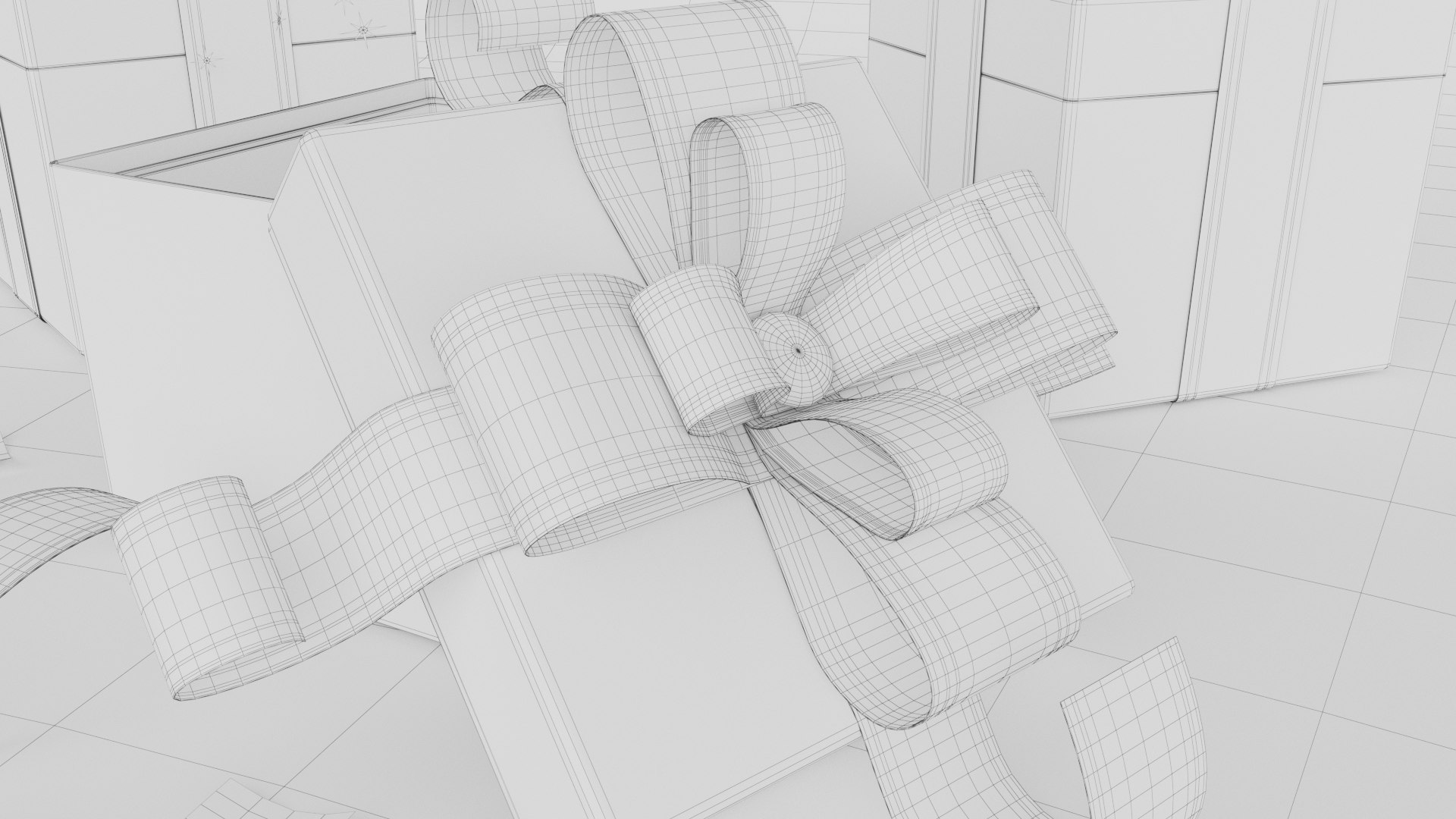 Golden Gift Boxes - Maya File - Vray 3D Model - TurboSquid 2295330