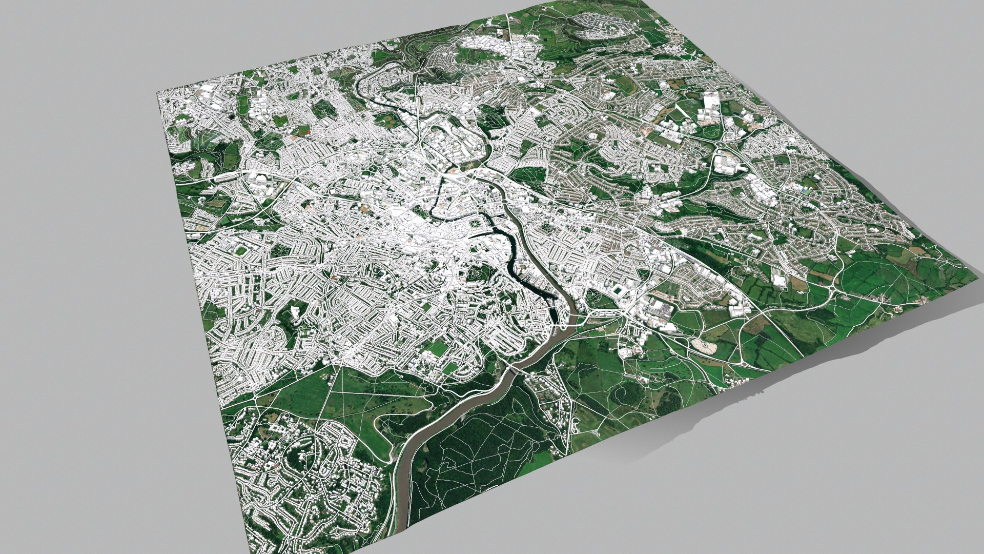 3D Cityscape Bristol England Model - TurboSquid 1931500