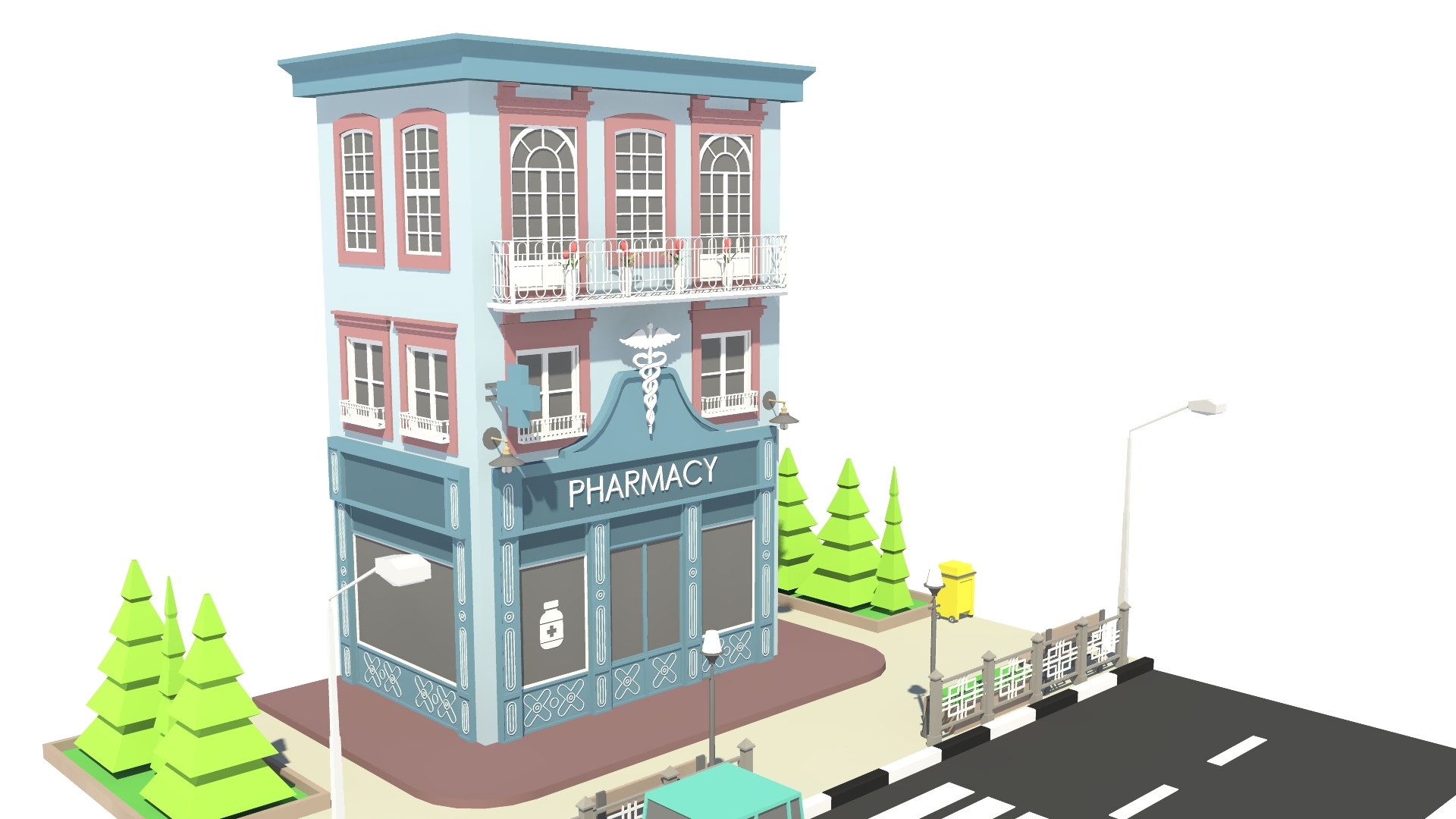 3D Pharmacy 02 Model - TurboSquid 1424011