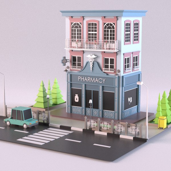 3D pharmacy 02 model - TurboSquid 1424011