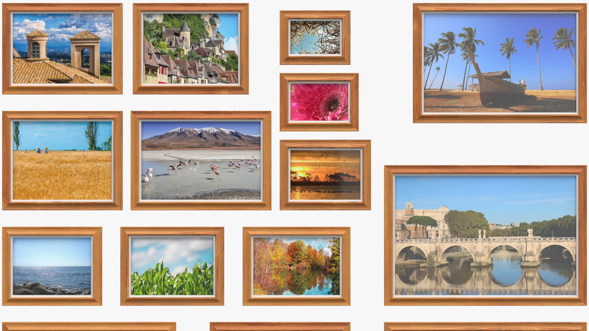 Realistic wall picture frames 3D model - TurboSquid 1532822