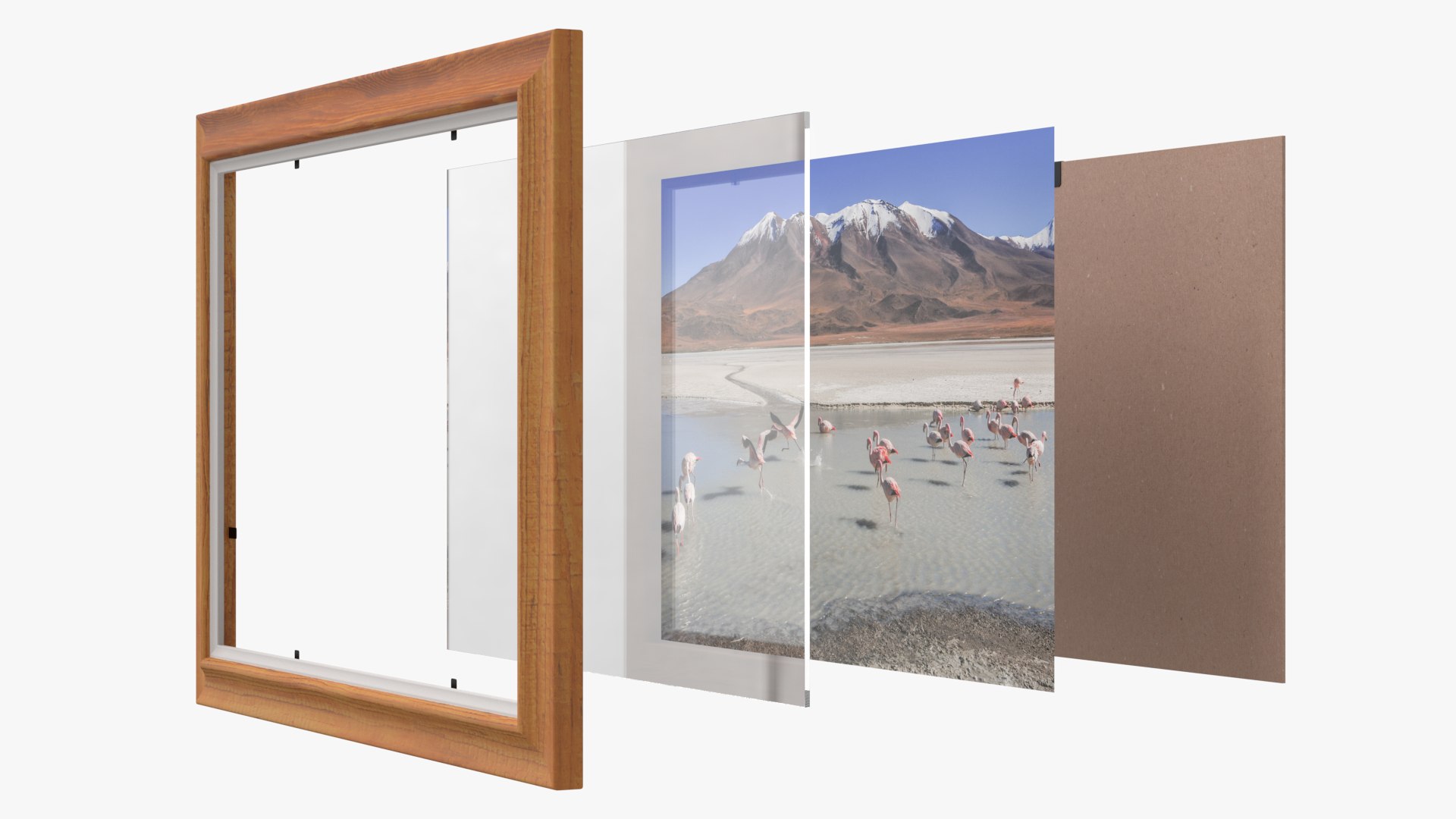 Realistic wall picture frames 3D model - TurboSquid 1532822