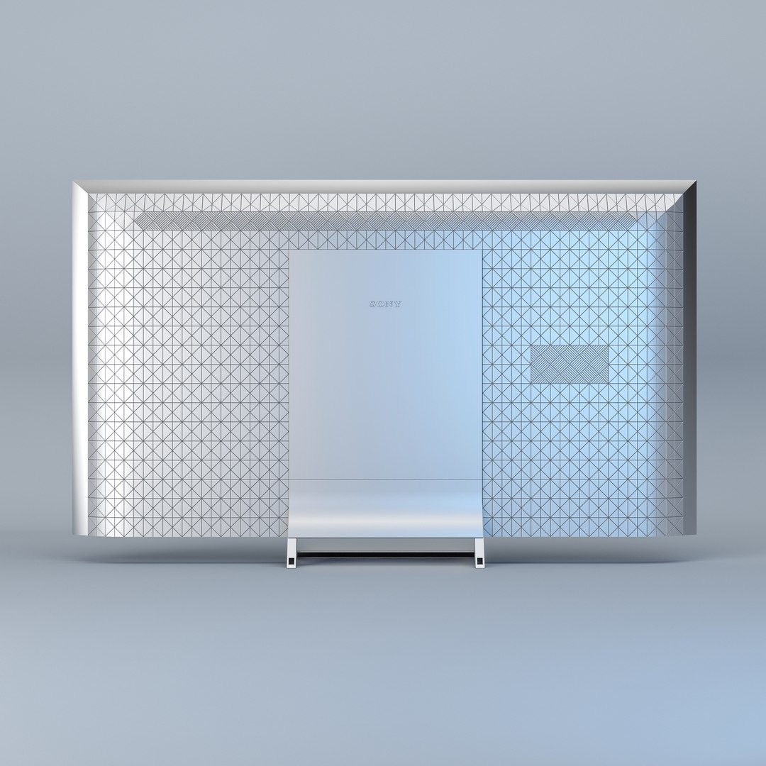 3d model 55 sony tvs