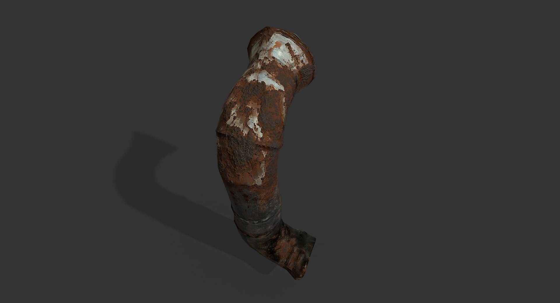 3D Tube Rusted Photoscan - TurboSquid 1195098