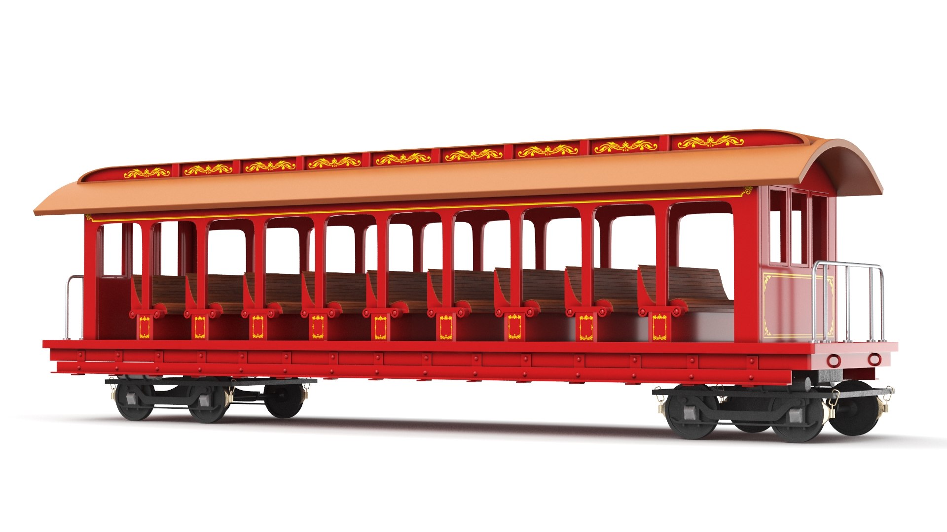 3D Model Amusement Park Train Car - TurboSquid 1752946