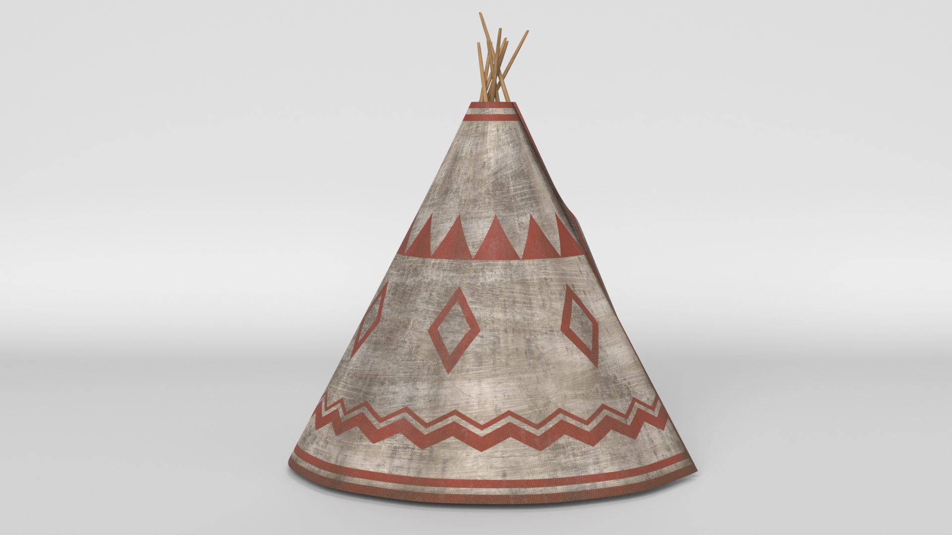 Tipi Tent 3D Model - TurboSquid 1631148