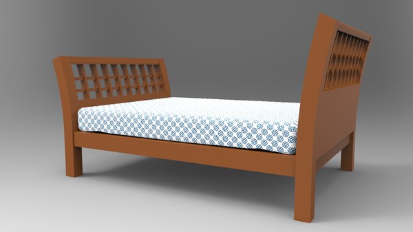 3D OBJ bed mattress furniture