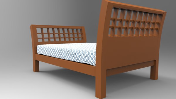 3D OBJ bed mattress furniture