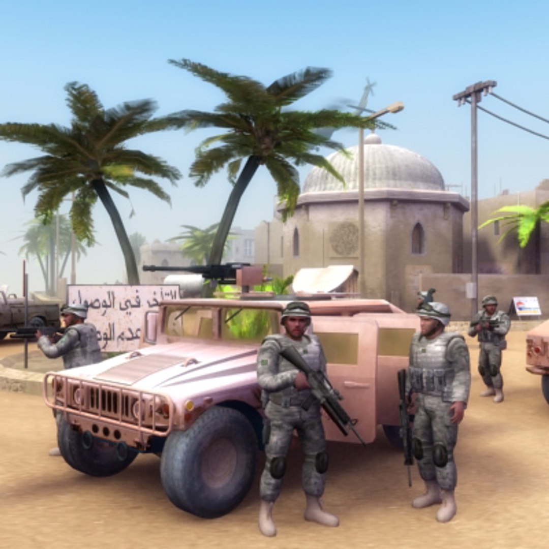 3d Arab Infantry Games Model