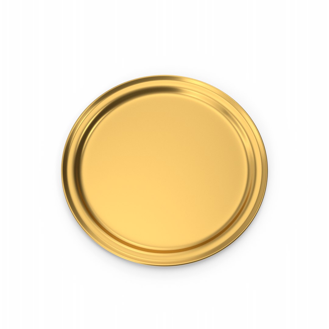 Gold Tray 3D - TurboSquid 1838411