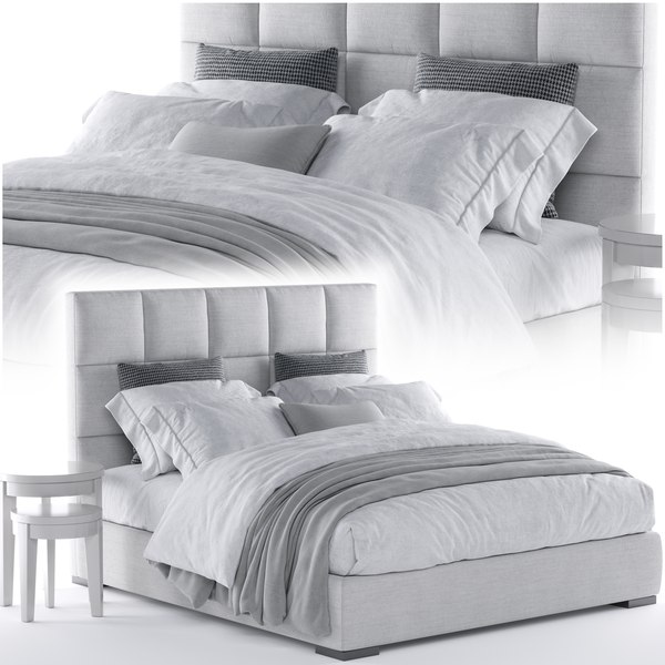 modelo 3d Cama Meridiani Bardo (Corona + Vray) - TurboSquid 1558294