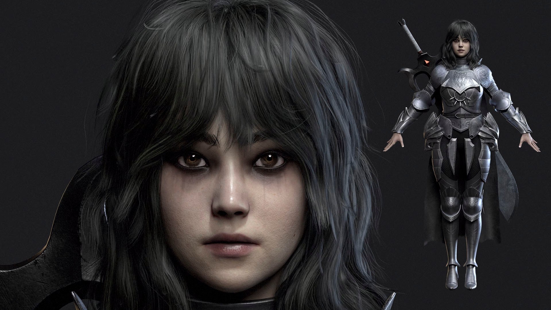 3D Wolf Armor Female Warrior - Unreal Engine 5 - TurboSquid 2156232