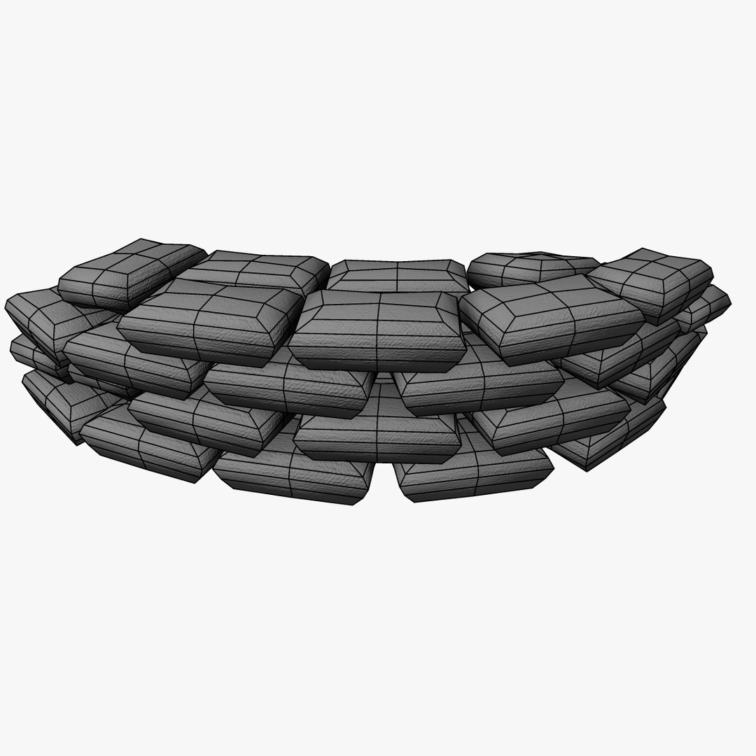 sand sandbag 3d model