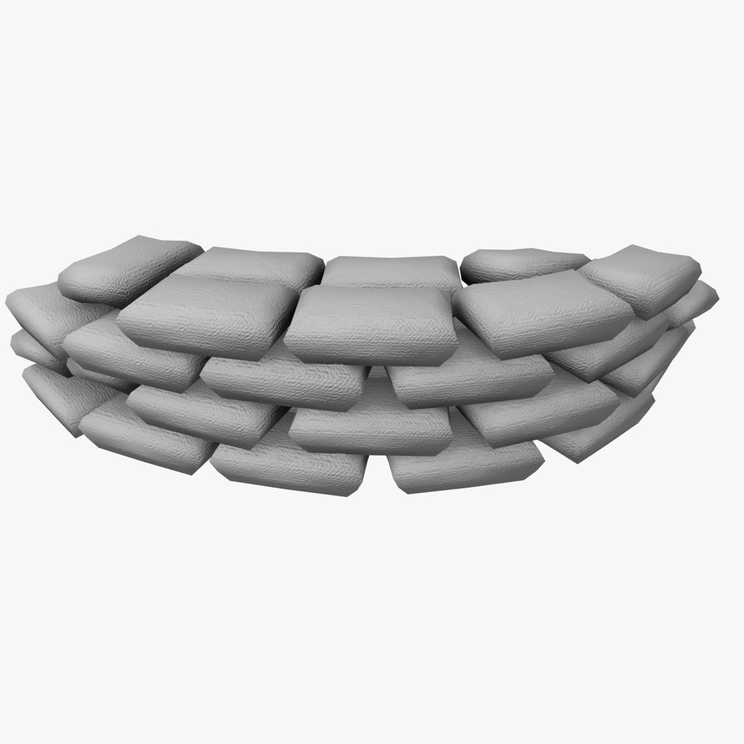 sand sandbag 3d model