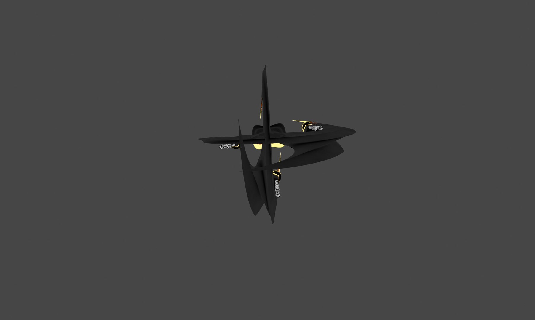 Futuristic Spaceship 3D Model - TurboSquid 1952940