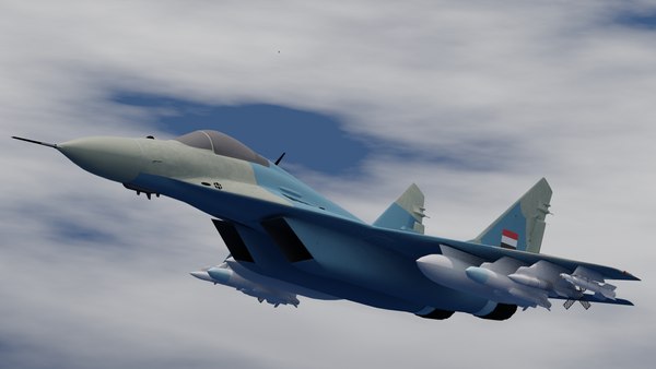 modelo 3d Egyptian Mig-29 with missiles - TurboSquid 2045580