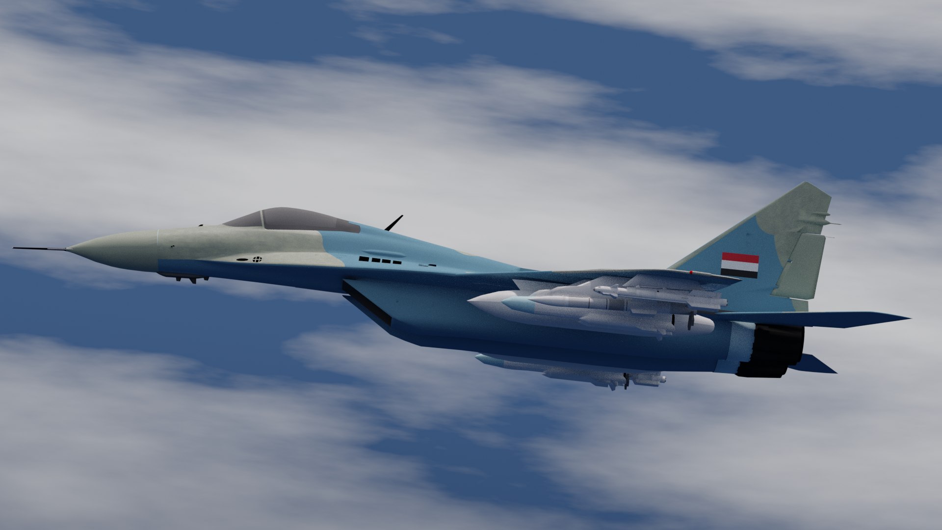 Egyptian Mig-29 With Missiles 3D Model - TurboSquid 2045580