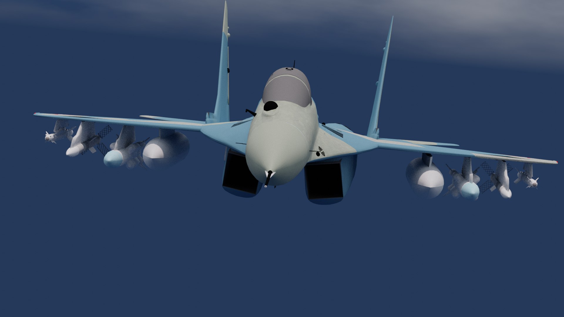 Egyptian Mig-29 With Missiles 3D Model - TurboSquid 2045579