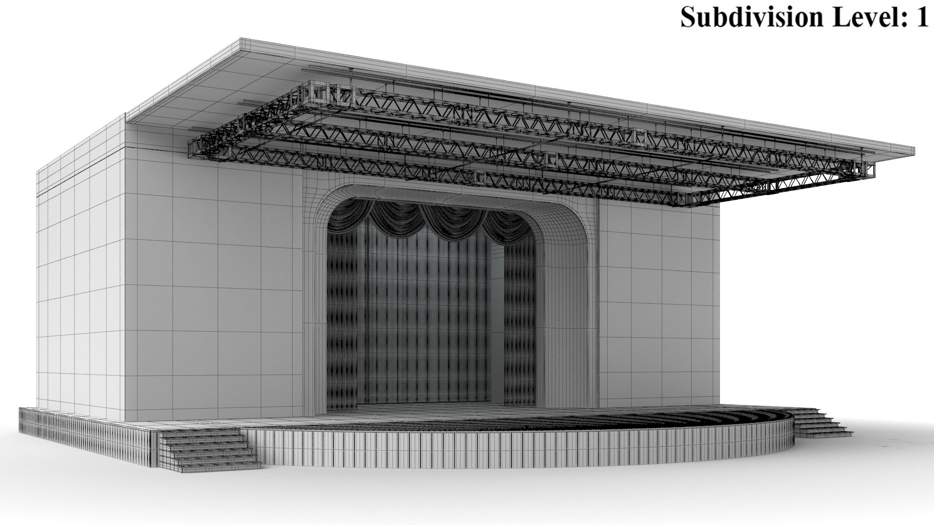 3D Real Theater Stage - TurboSquid 1631118