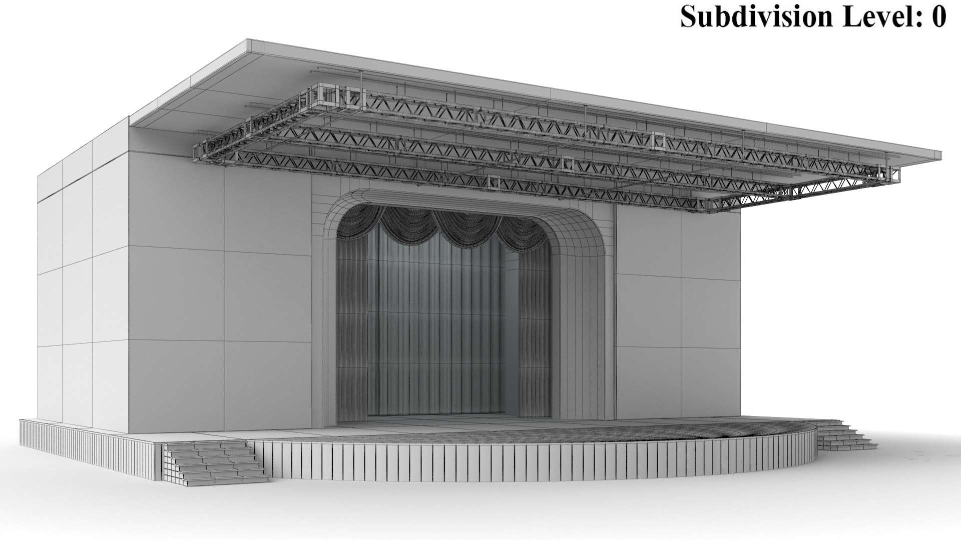 3D Real Theater Stage - TurboSquid 1631118
