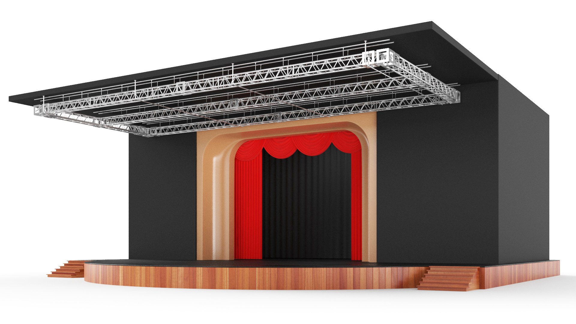 3D Real Theater Stage - TurboSquid 1631118