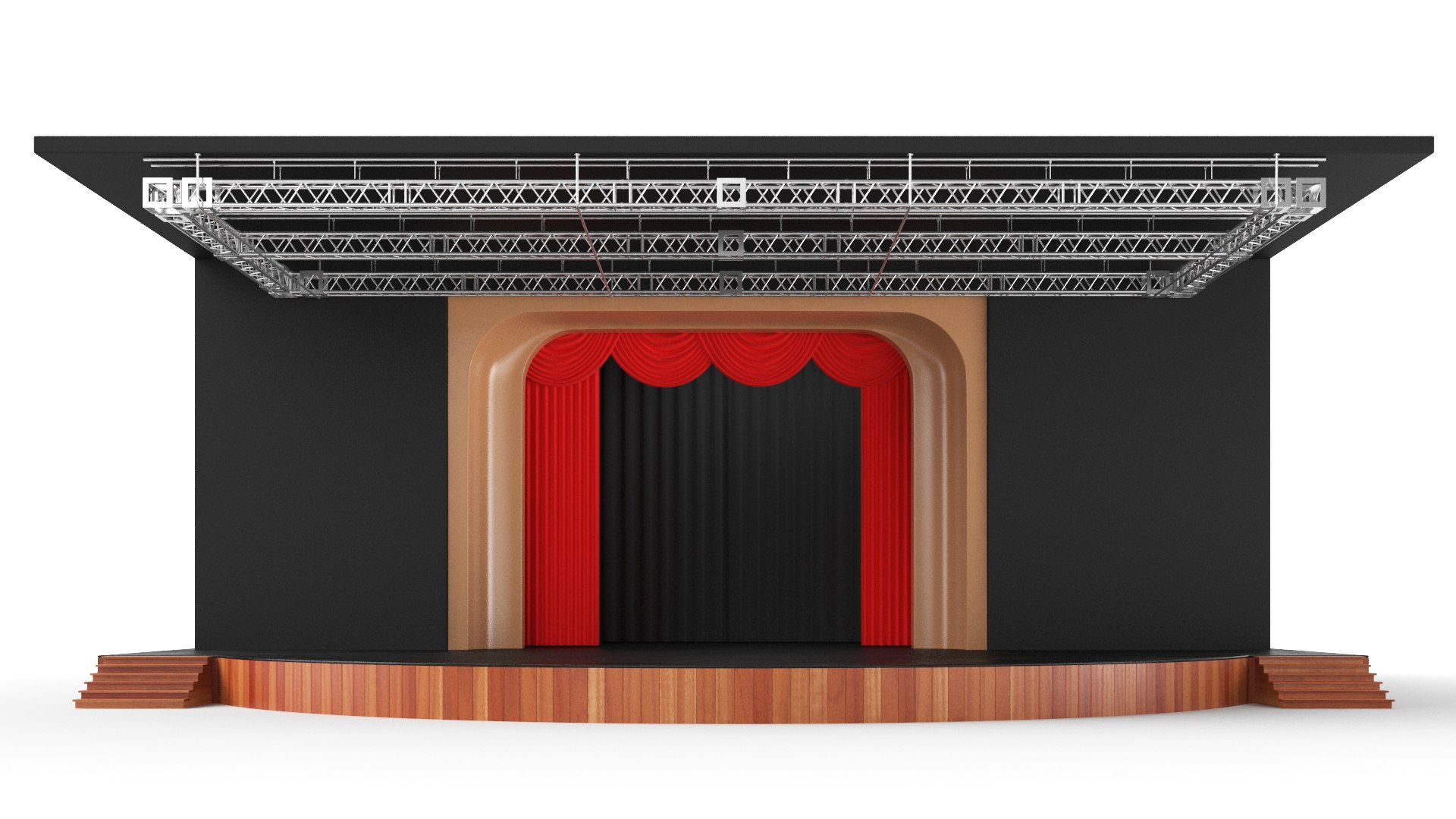 3D Real Theater Stage - TurboSquid 1631118