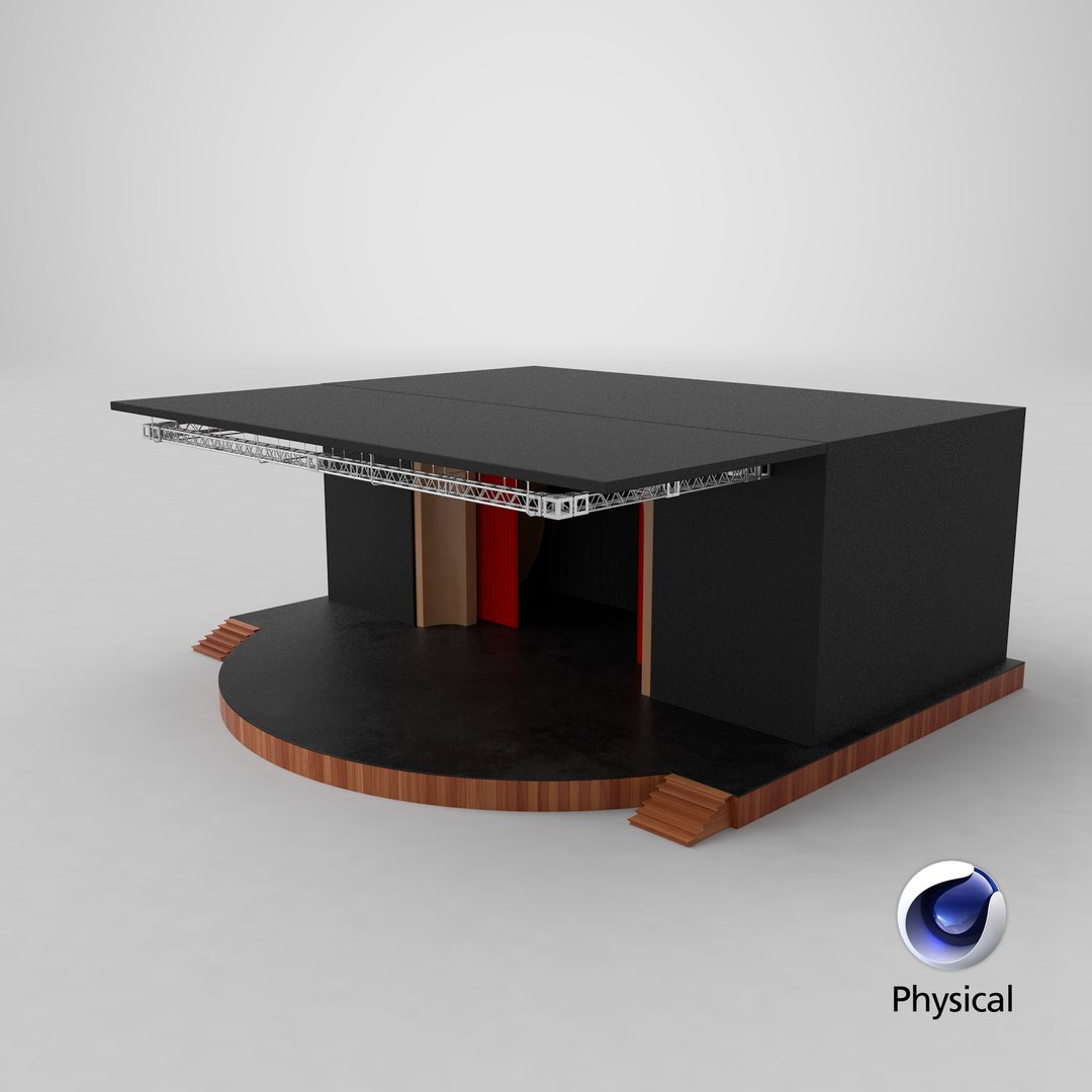 3D Real Theater Stage - TurboSquid 1631118