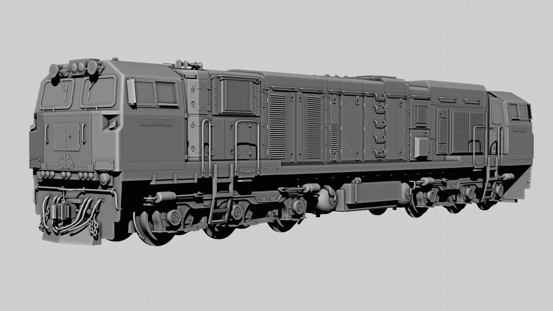 GE CM20EMP Indonesian Locomotive Model - TurboSquid 2222528