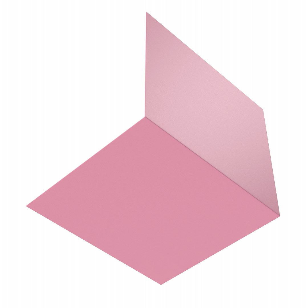 3D Pink Panel Studio Panel Model - TurboSquid 2215237