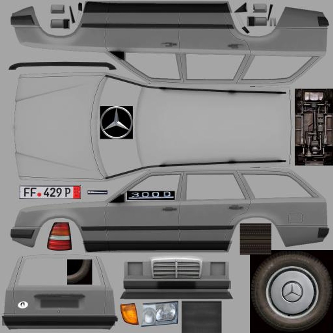 3d Model W124 Touring 300d